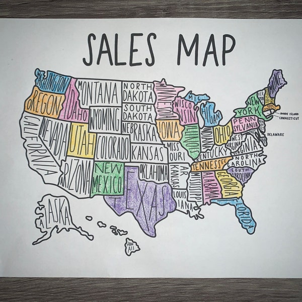 Sales Map Digital Download - Etsy