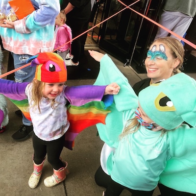 Melodia the Songwing, the Rainbow Dragon Costume and Hat Rescue Riders ...