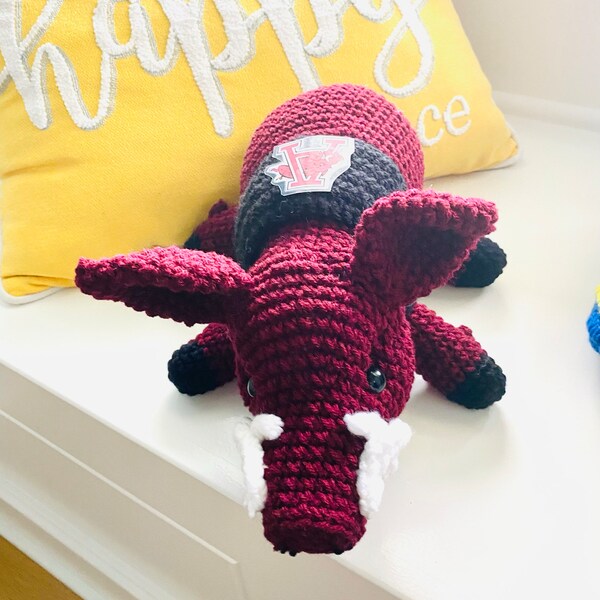 Arkansas Razorbacks Wild Boar Crochet Pattern - Etsy