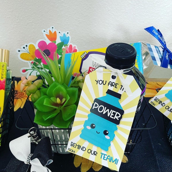 PRINTABLE You Are the POWER Behind Our Team! Sports Drink Tag | Instant ...
