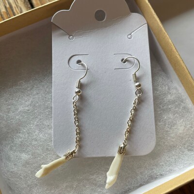 Cameo Tooth Necklace Real Bone Jewelry Goth Gothic Style Punk Oddities ...