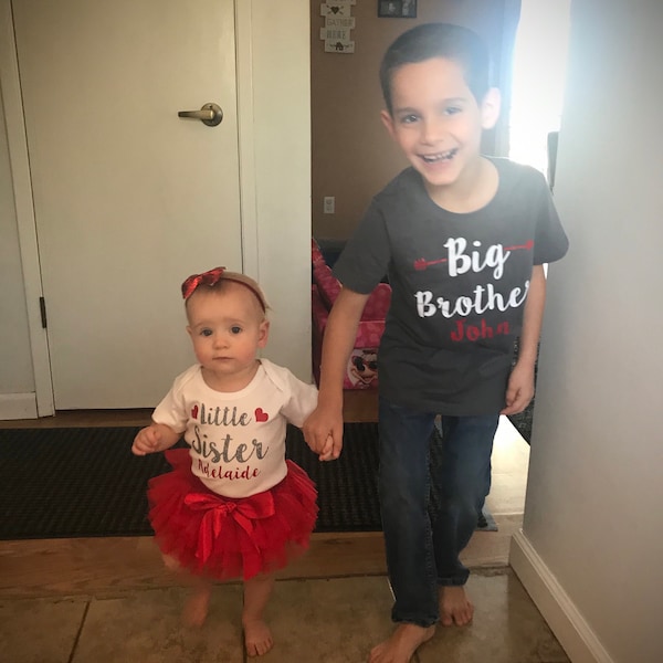 Big Brother Little Sister Personalized Matching Outfits, Baby Sister ...