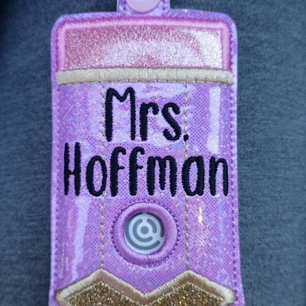 Personalized Fabric Bag Tag, Name Tag, Embroidered Name Tag, Bookbag ...