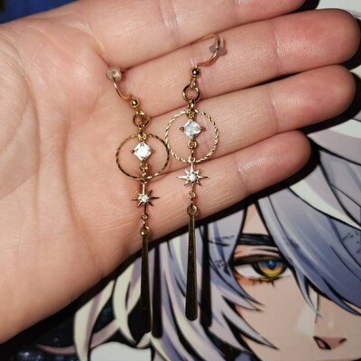 Angel Earrings Alt Jewelry Soft Grunge Y2K Style Silver Drop Earring ...