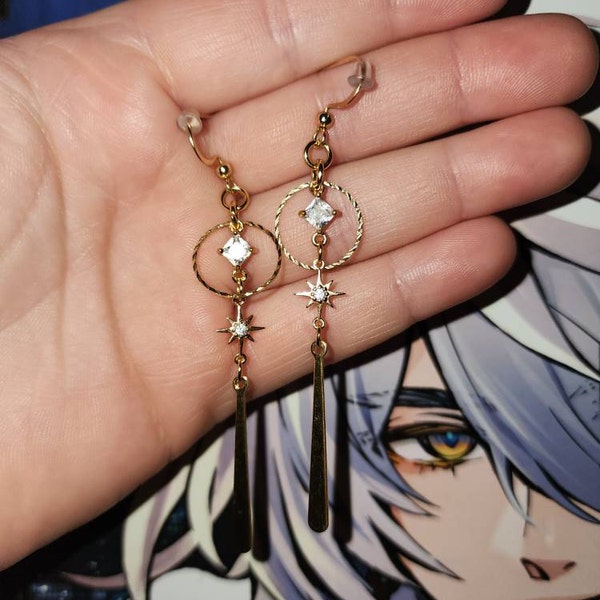 Sunday Earrings | Honkai Star Rail Inspired Jewelry | Cosplay Earrings ...
