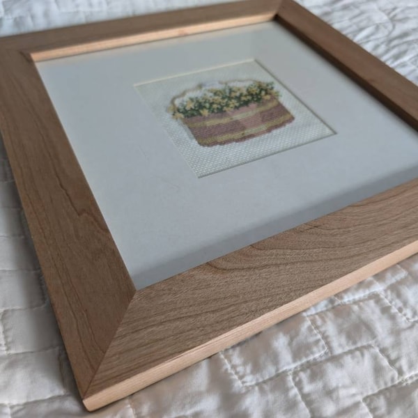 Solid Cherry, Oak or Maple Hardwood Picture Frame 1.5" Wide Style ...