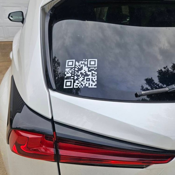 Website Custom QR Code Decal - Social Media Custom QR Code Sticker ...