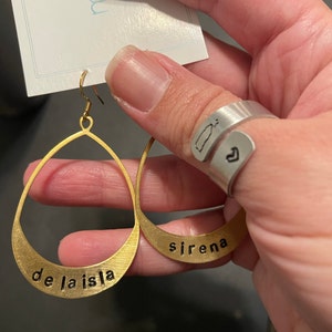 Puerto Rico Metalstamped Ring - Etsy