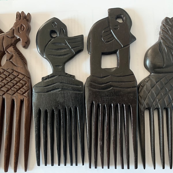Ebony Afro Combs - Etsy