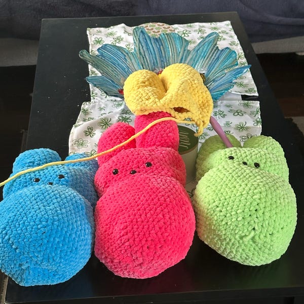 Jumbo Peep Bunny, Crochet Pattern, PDF, Digital, Download, Easter ...