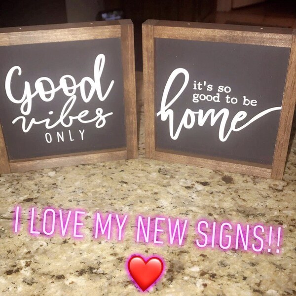 It's so Good to Be Home Wooden Sign / Mini Sign / Tiered Tray Sign ...