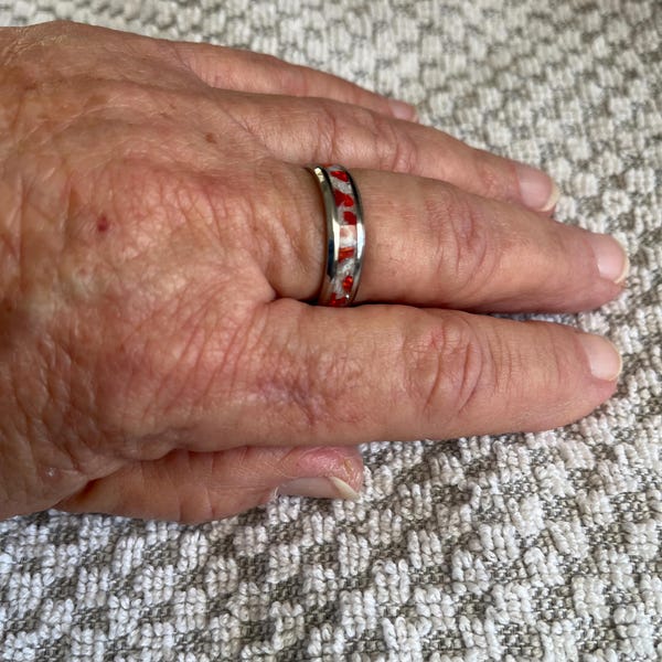 Custom Cremation Memorial Ring - Ash Ring - Pet Cremation - Remains ...