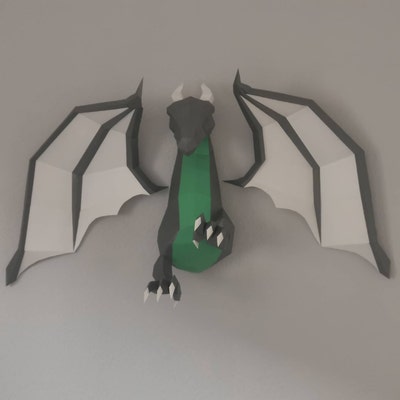 DIY Papercraft Dragon: Turn This Printable PDF Pattern Into an ...