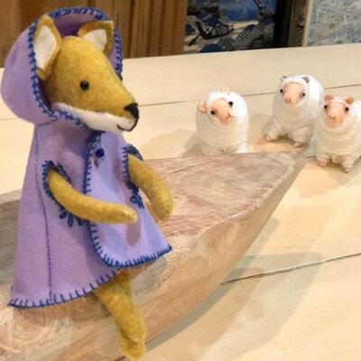 Charlotte Fox's Cloak PDF Pattern, Felt Cloak Pattern, Miniature ...