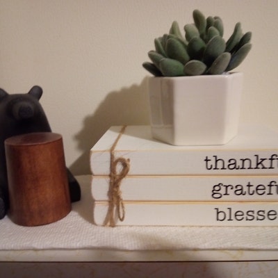 Fall Book Bundle Mini Book Stack Thanksgiving Farmhouse - Etsy