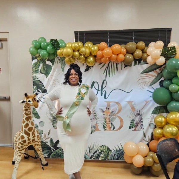 Lion Safari Baby Shower, Sage Safari Maternity Sash, Cub Lion Mommy to ...