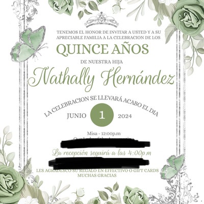 Editable Royal Blue Grand Palace Mis Quince Invitation, Elegant Blue ...