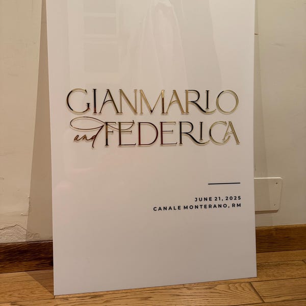 Silver Mirror Wedding Welcome Sign - Welcome Wedding Sign - Custom ...