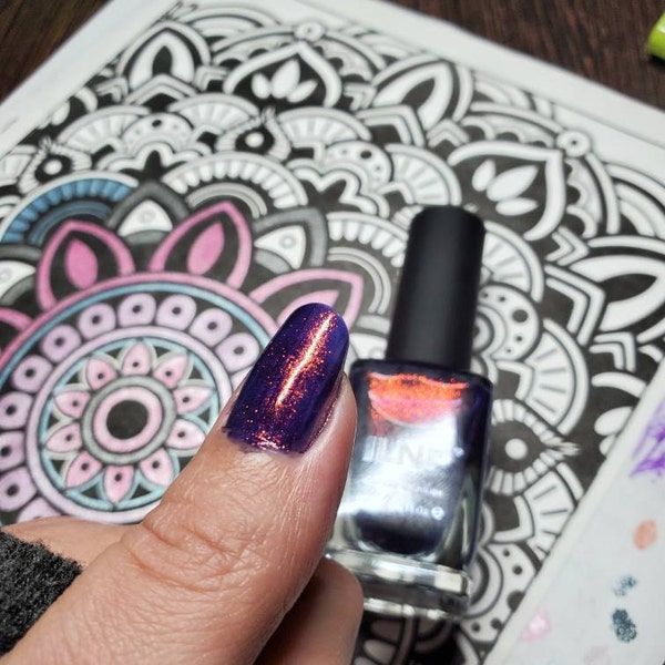 Hallucinate - Rich Indigo Shimmer Nail Polish - Etsy