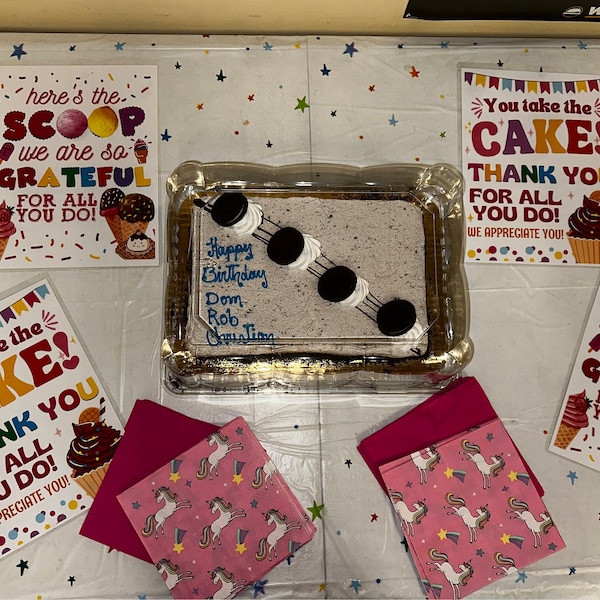 You Take the Cake Sign, Dessert Teacher Appreciation Printable ...