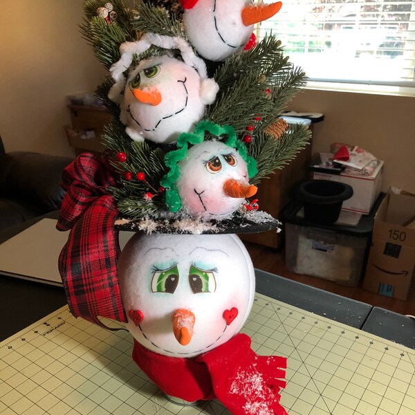 How to Video, Frosty Tutorial, Snowman DIY, Christmas Doll Making ...
