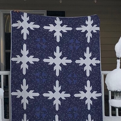 Falling Snow Quilt Pattern - Etsy