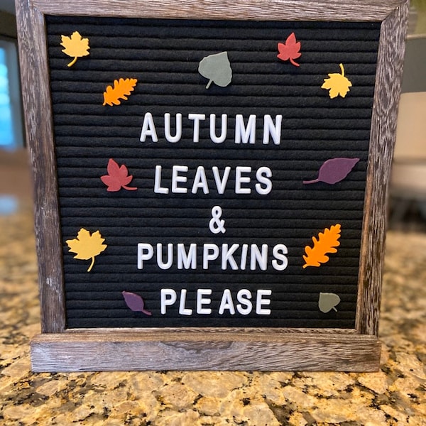 Autumn Leaves Set, Letterboard Leaves, Fall Leaves, Leaves Sign, Fall ...