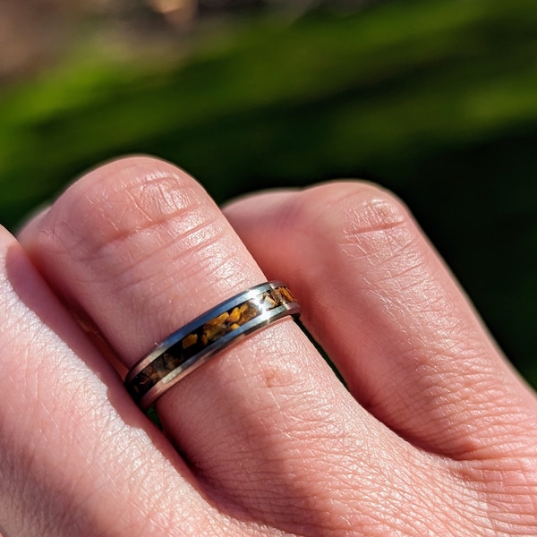 Real Tigers Eye Band, Tiger's Eye Band, Tigers Eye Ring, Push Gift ...