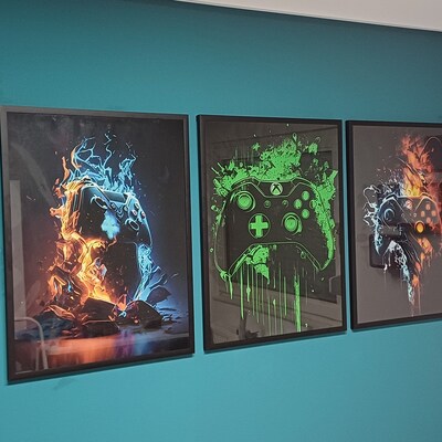 Gaming Design Poster Boys Room Decor Print Game Wall Art Teen Gaming ...