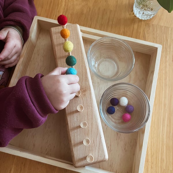 Block of Holes - Fine Motor Activity - Etsy