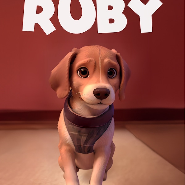 Custom Pixar Pet Poster, Custom Animated Pet Caricature, Pixar-inspired ...