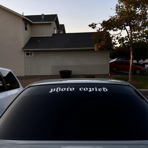 Custom Windshield Decal Insert Your Own Text - Etsy