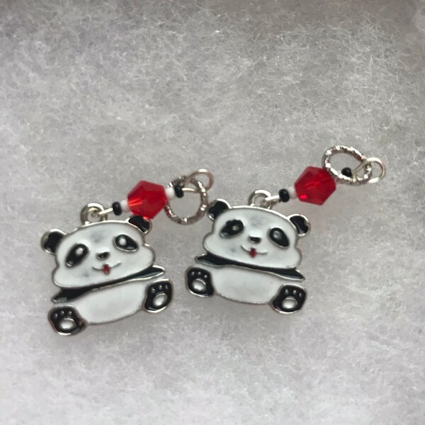 Hearing Aid Charms: Cute Pandas With Czech Glass Accent Beads! Hearing ...