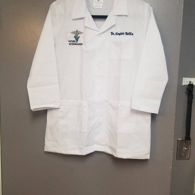 Embroidered Personalized Kids Lab Coat for Little Doctors and - Etsy