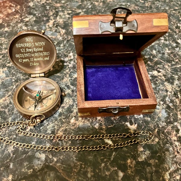 Army Gift, Engraved Army Compass, Personalized Army Compass, Army ...
