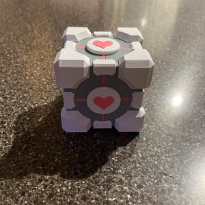 Portal Weighted Companion Cube Aperture Science Inc 3D - Etsy