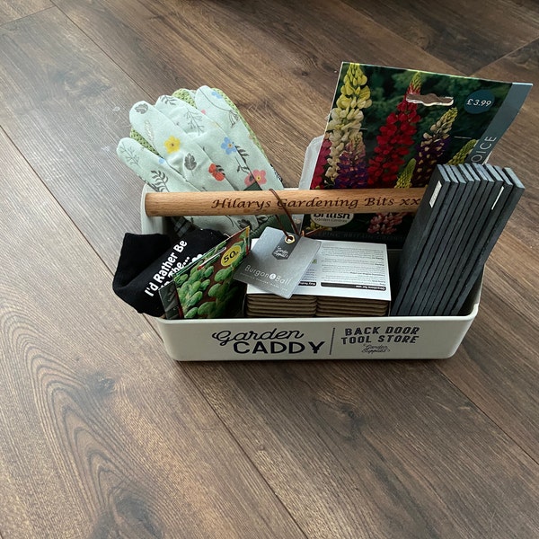 Personalised Engraved Garden Caddy. Your Message Laser Engraved in the ...