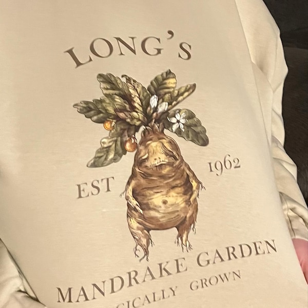 Custom Mandrake Garden Magically Grown Sweatshirt, Wizard Sweatshirt ...