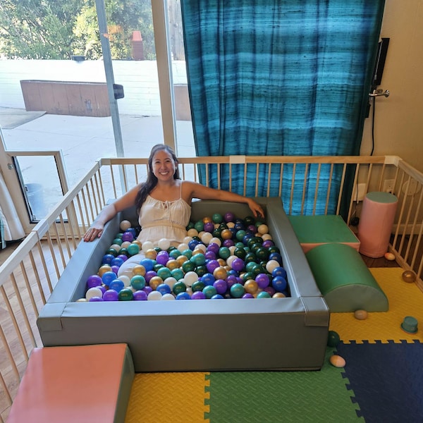 Rainbow Ball Pit Balls for Kids Play, Plastic Balls for Ball Pit, BPA ...