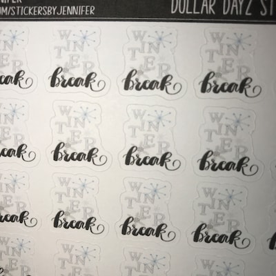 Outlined Full Box Planner Stickers Full Box Planner Stickers - Etsy