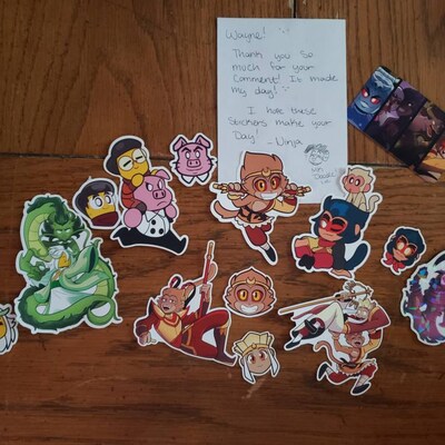 LMK Cute Chibi Matted Stickers - Etsy