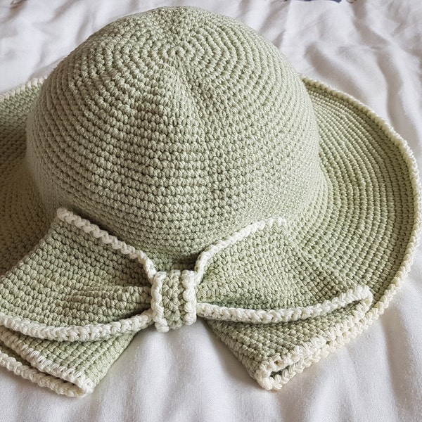 Crochet Hat Pattern Crochet Large Brim Hat Crochet Bucket Hat Pattern ...