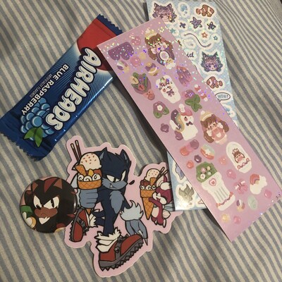 Chibi Sonic & Shadow 3 In. Vinyl Stickers - Etsy