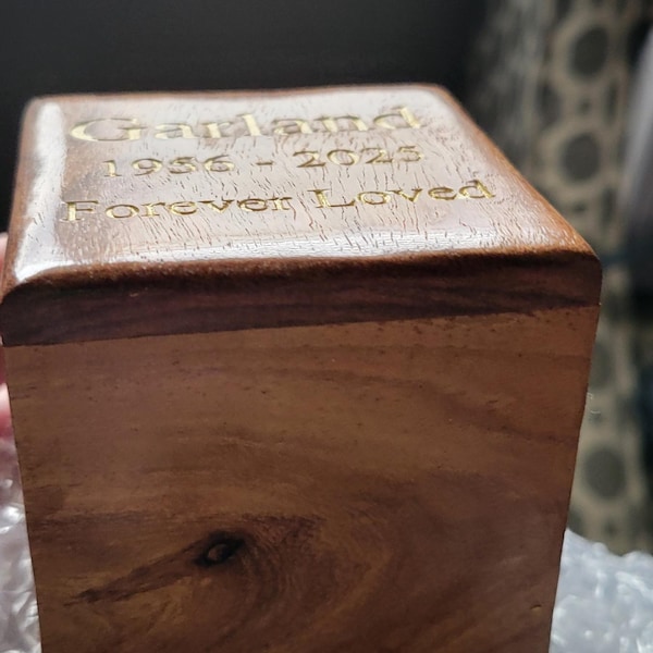Monarch Mini Wood Keepsake Urn - Etsy