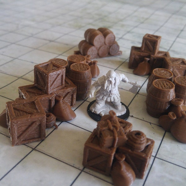 Cargo Piles Dnd Miniature Terrain, Dungeons and Dragons, D&D, Wargaming ...