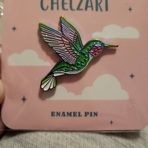 Hummingbird Pin Hummingbird Gifts Hummingbird Enamel Pin Bird Lover ...