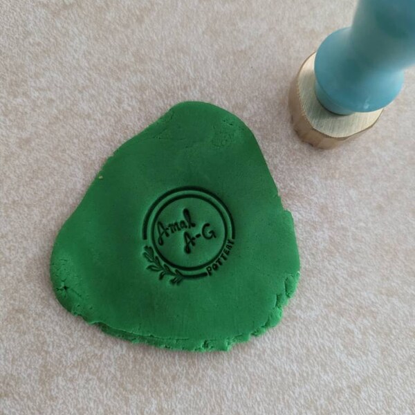 Clay Signature | Brass Stamp for Pottery | Gifts for Potter | Custom ...