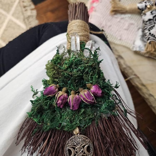 Altar Besom, Witches Besom, Celtic Witch Broom, Altar Broom, Cinnamon ...