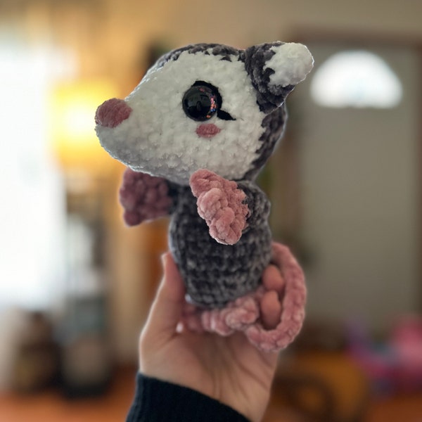 PATTERN: Plush Polly the Possum Pattern - Amigurumi Chunky Possum ...