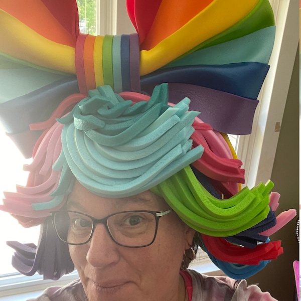 Foam Wig RAINBOW ETSY046 - Etsy